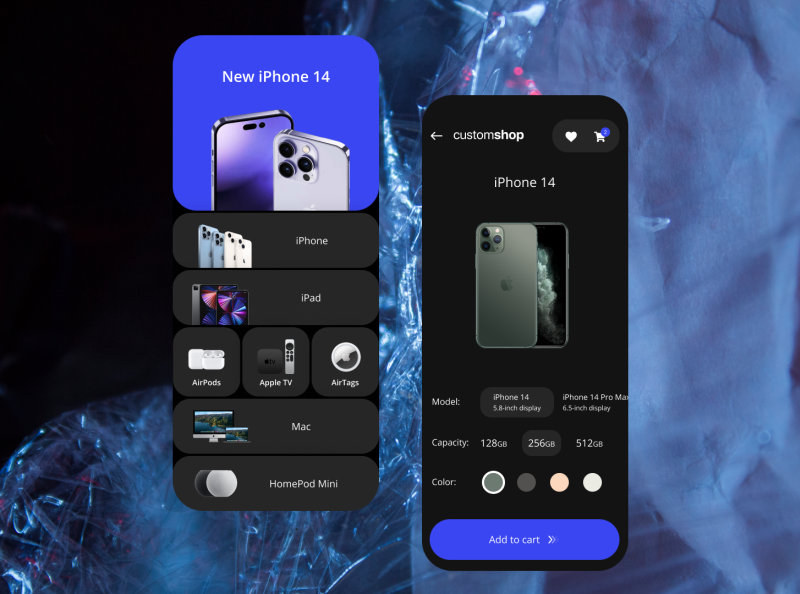 Custom Apple Store App by Maksym Kondratiew on Dribbble