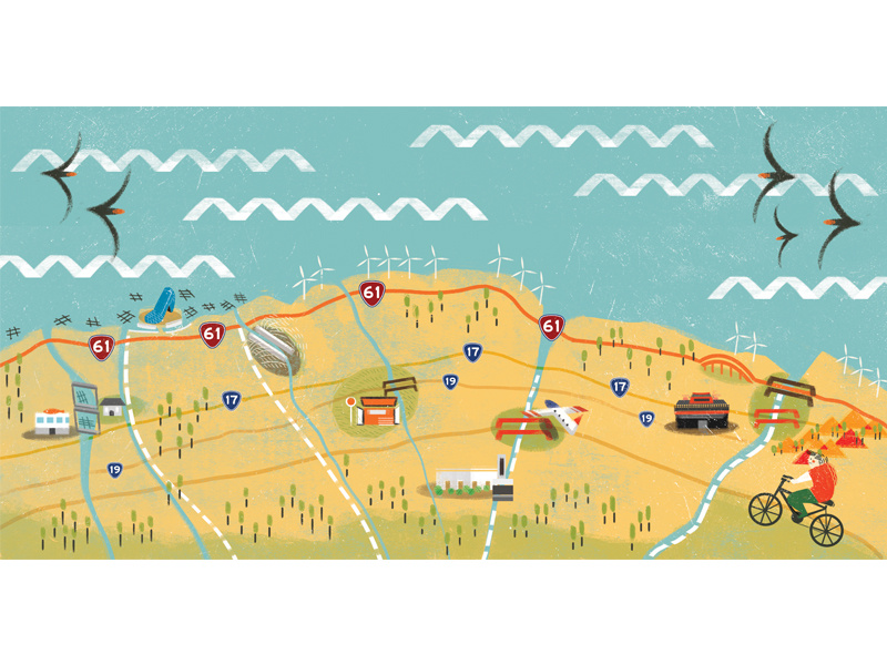 Map Illustration by Jofan Liao on Dribbble