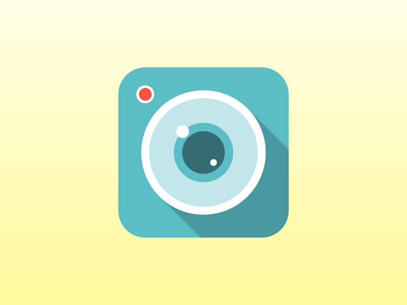 Camera Flat Icon By Mдѓrtiе еў Zemlickis On Dribbble