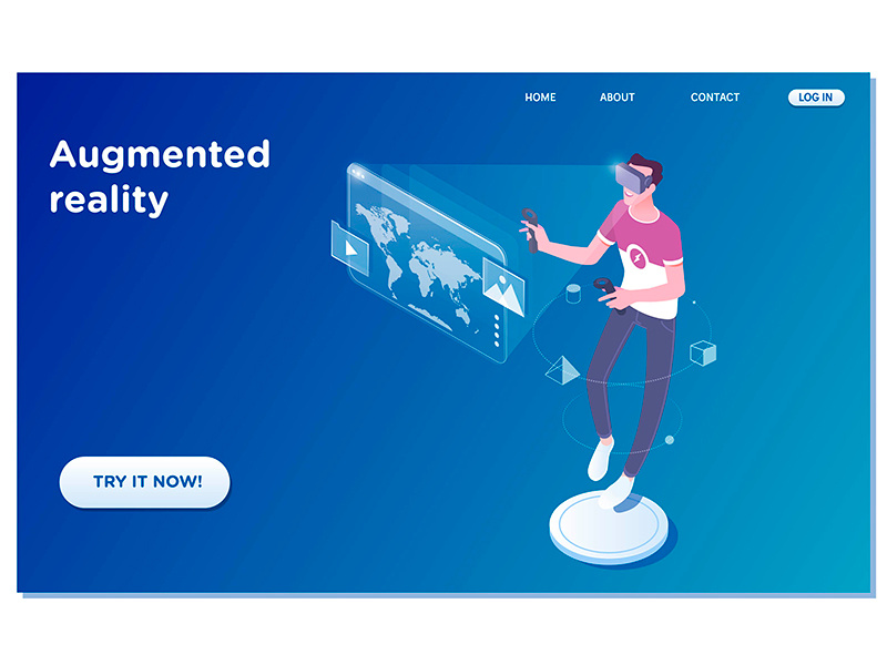 Virtual augmented reality by Dmytro Novitskyi on Dribbble