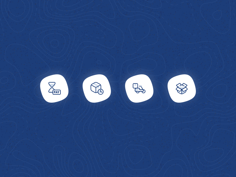 icon set order status by Anas Kurniawan on Dribbble