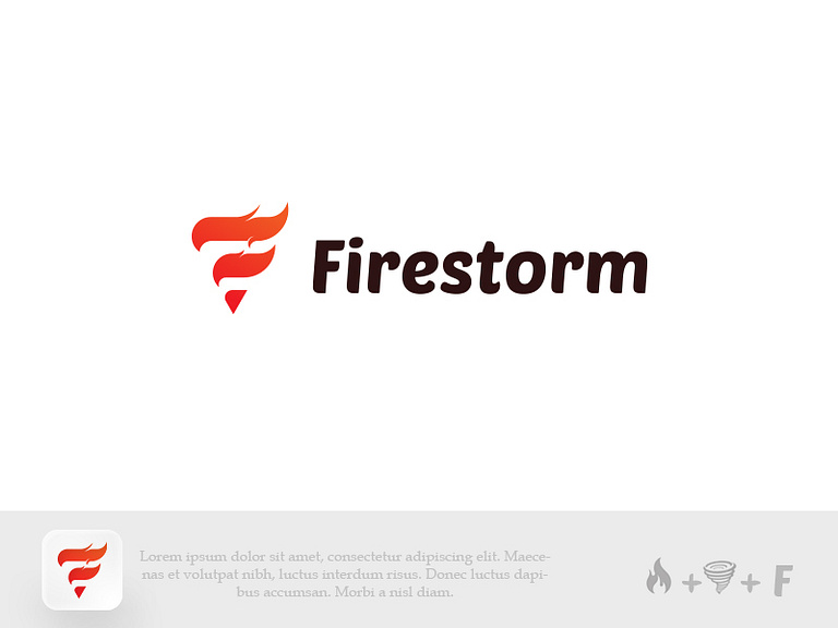 Firestorm Logo Design by Gabriel Cioci on Dribbble