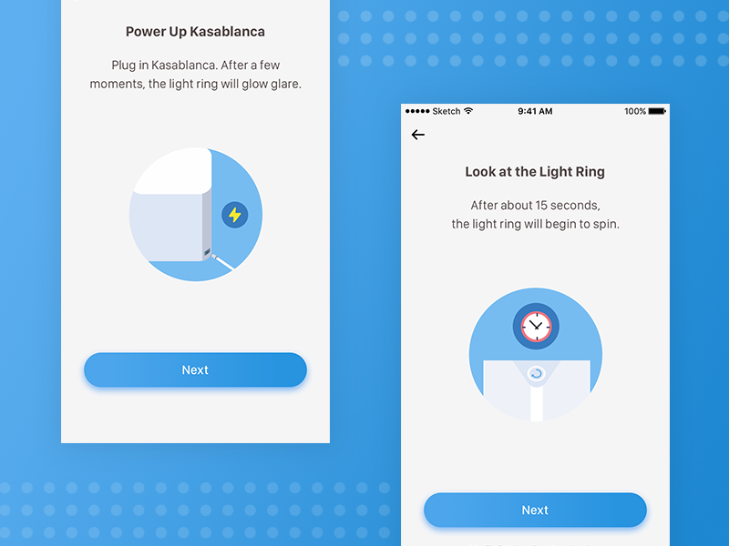 Setup Screens by Shuhan Yang on Dribbble