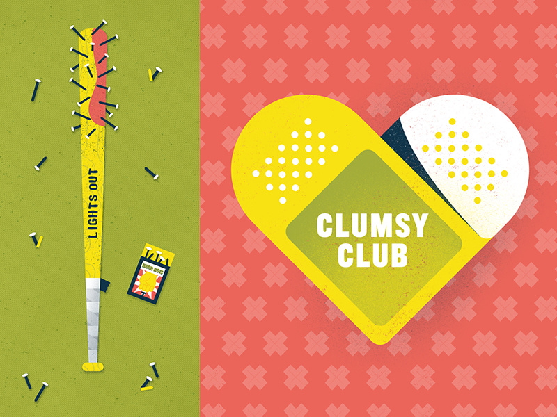 Clumsy Club by Kelly Nichols on Dribbble