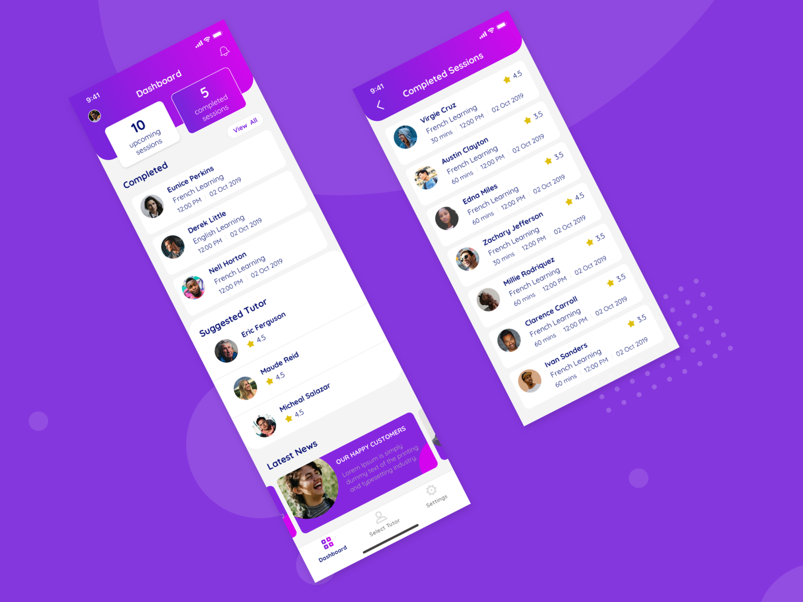 e learning app design by Bhavik Suthar on Dribbble
