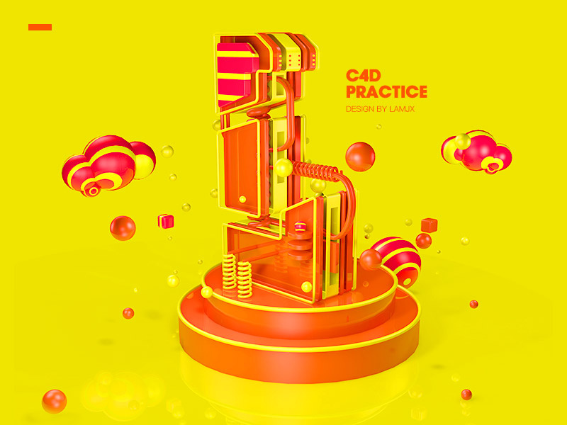C4D practice - L by LAMJX on Dribbble