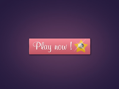 Play now pink button by Teodora on Dribbble
