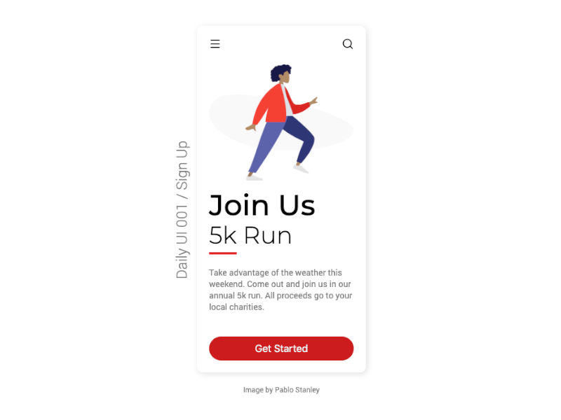 Daily UI 001 Sign Up by Tu Trinh on Dribbble