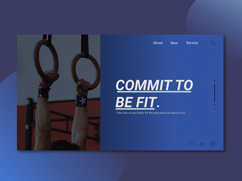 Commit to be fit (Landing Page) by Takaz Cao on Dribbble