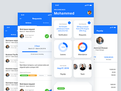 HR App by Gavin Alfons | Dribbble