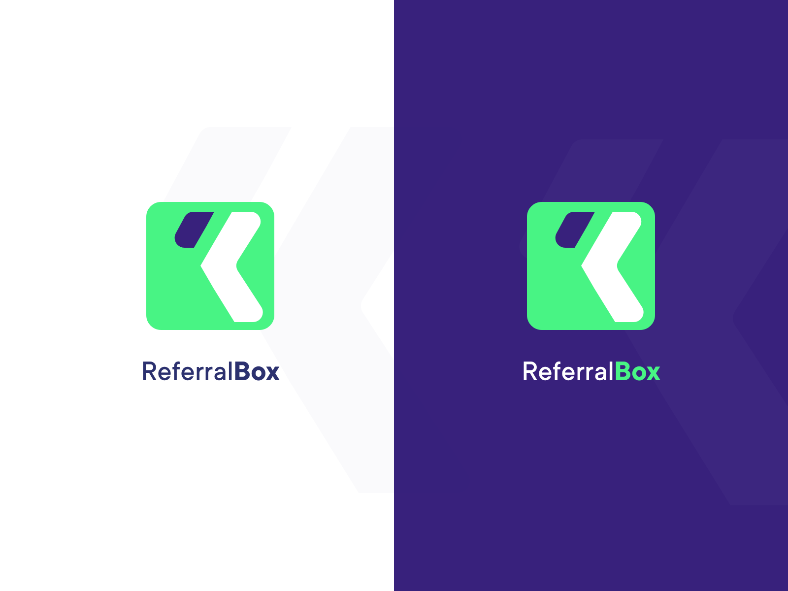 Referral Box Logo Identity by Paresh Khatri for Mindbox Design ...
