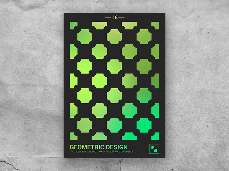 Geometric shape poster 16 by Elliot Pessah on Dribbble
