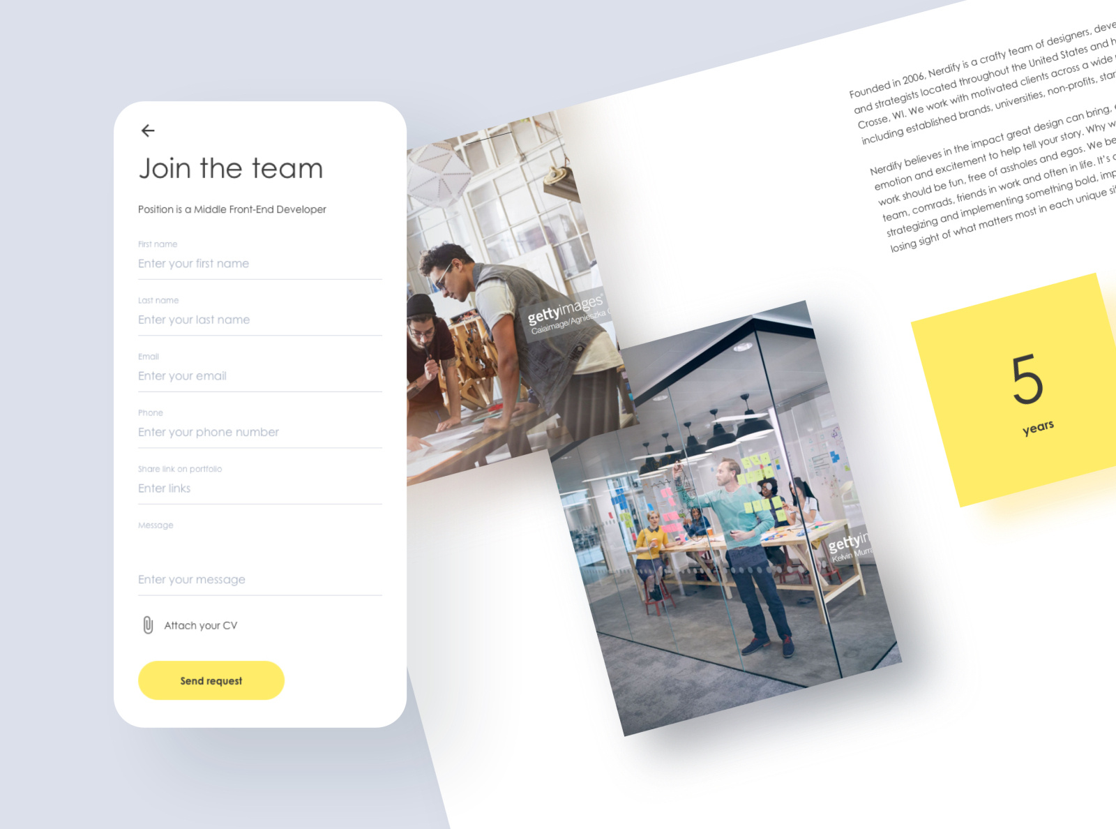 Design an application to join the team by Artur Konariev 🇺🇦 on Dribbble