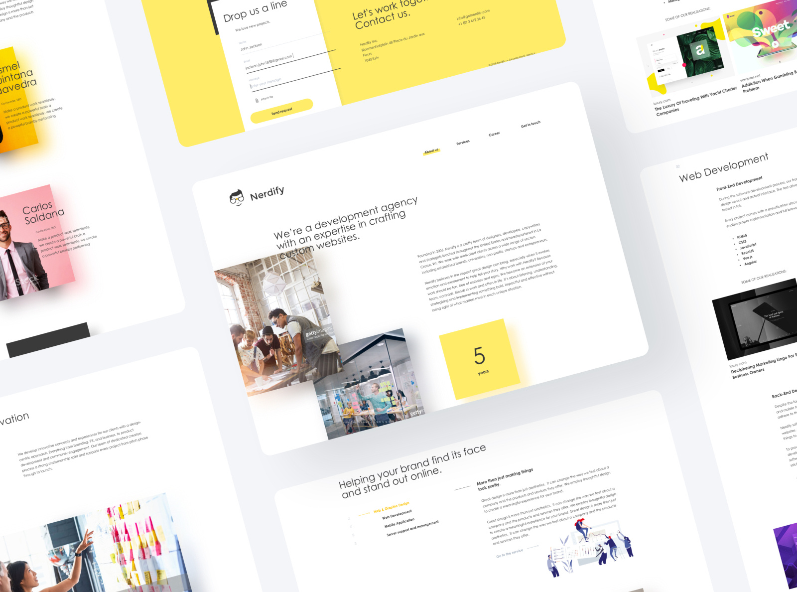 The company's main website by Artur Konariev 🇺🇦 on Dribbble