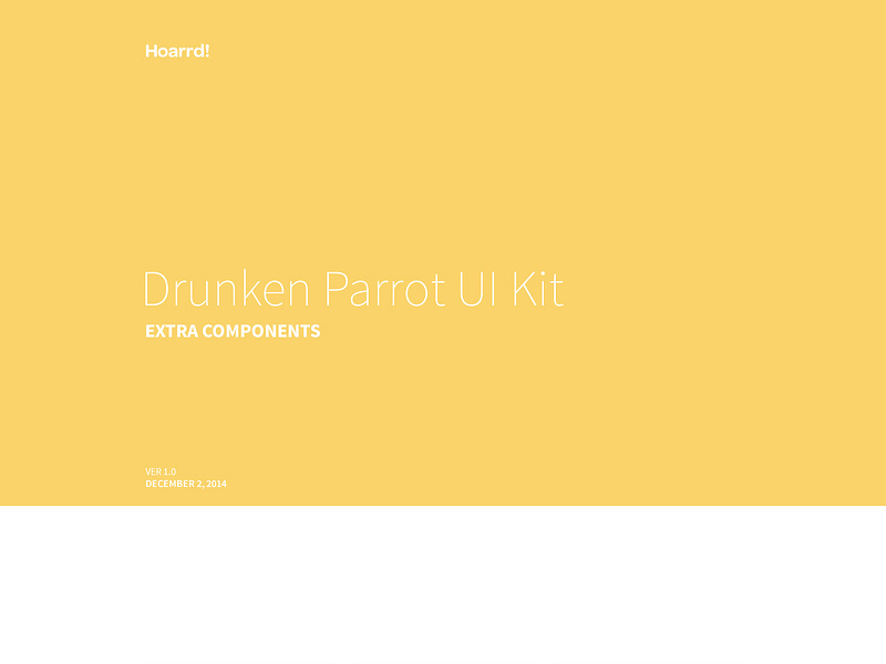 Drunken Parrot UI Kit by Riki Tanone on Dribbble