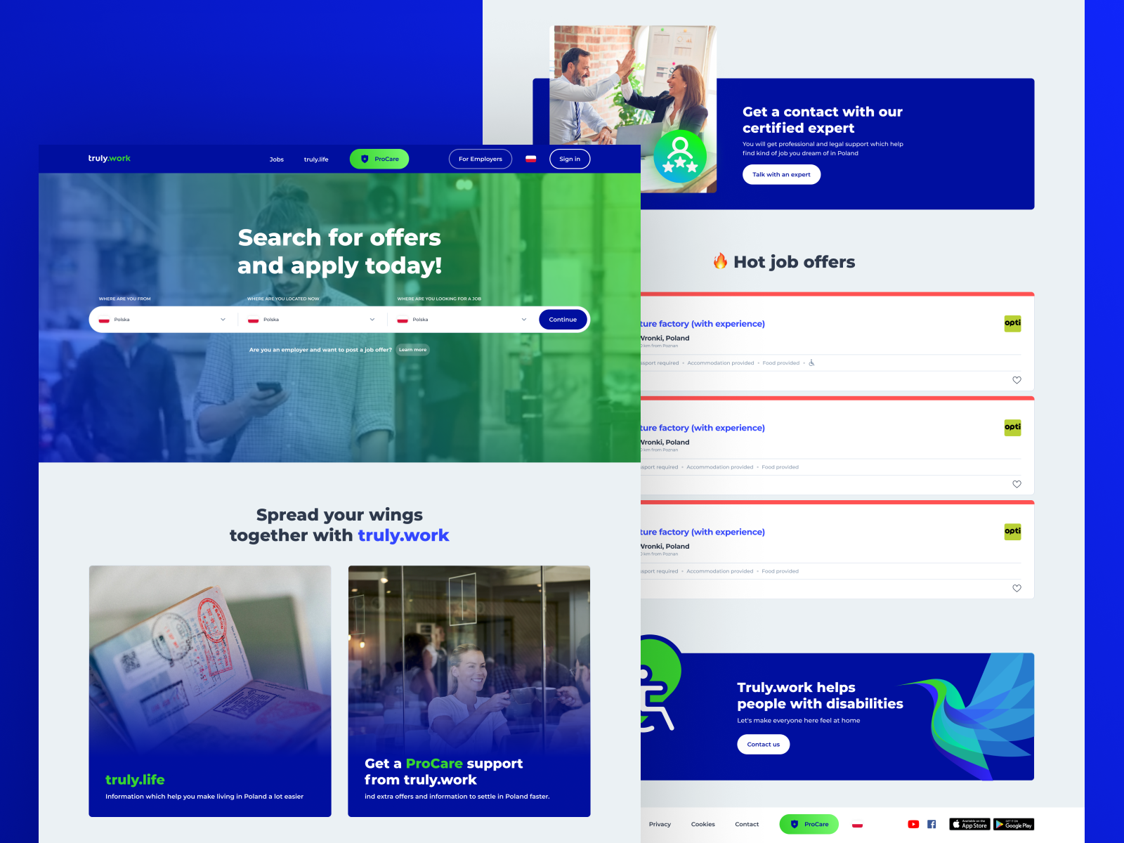 truly.work – Landing page by solya ~ on Dribbble