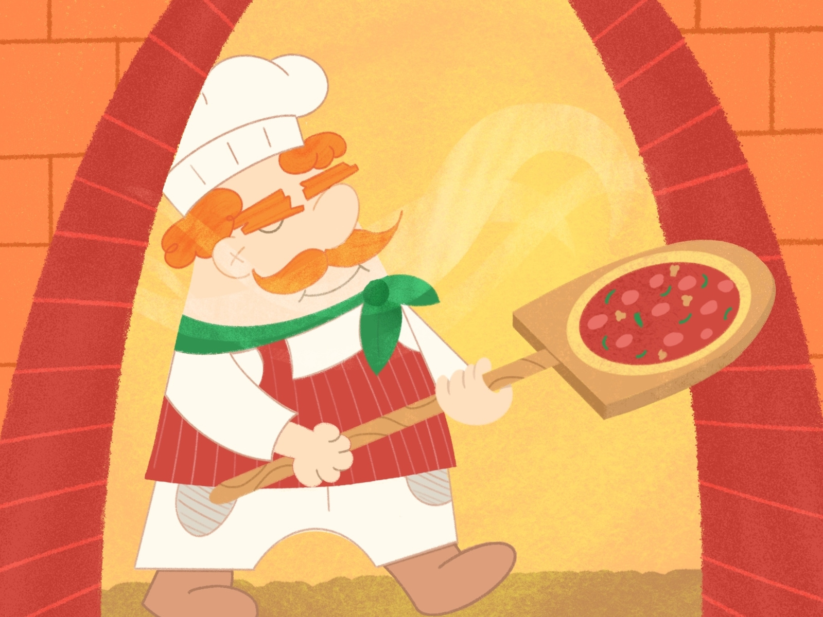 Pizza Time by Shaun Binneboese on Dribbble