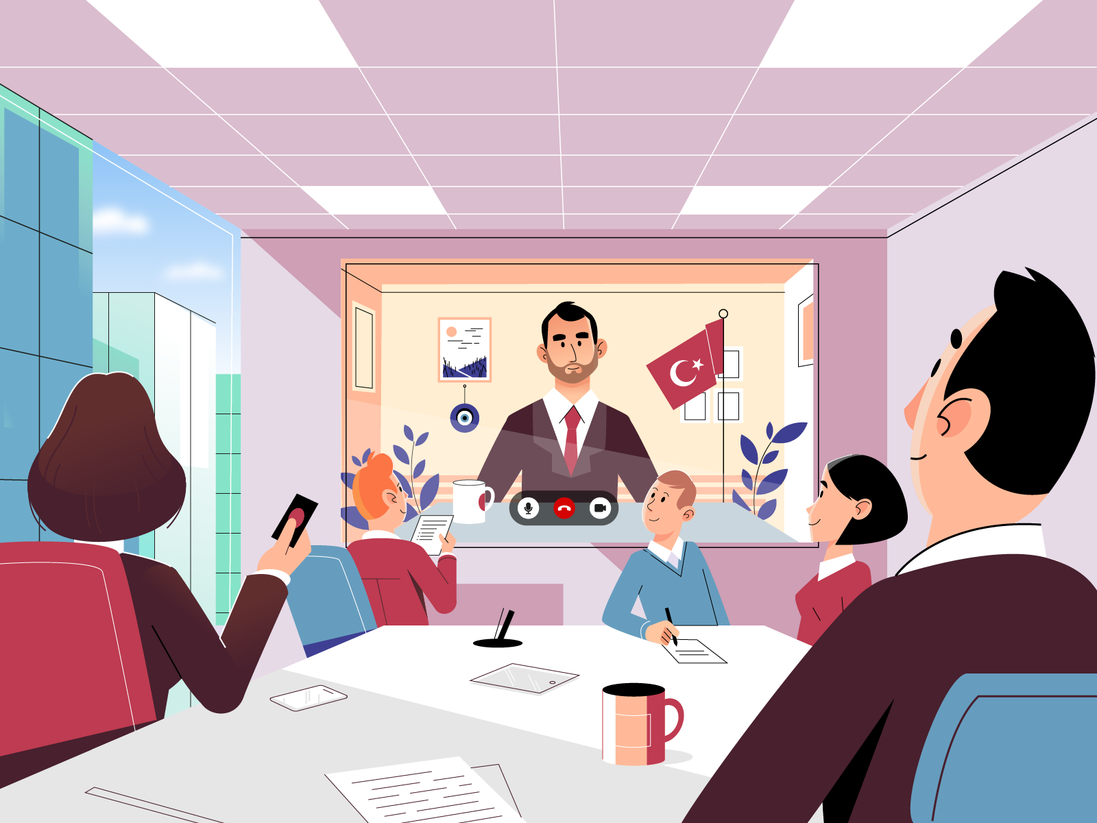 Conference Call by Graffxx on Dribbble