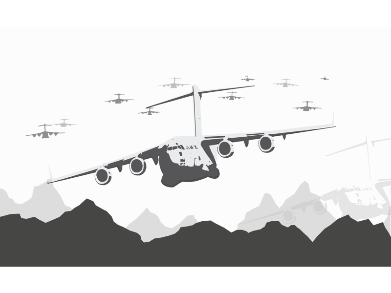 Boeing Globemaster C-17 by Erika on Dribbble