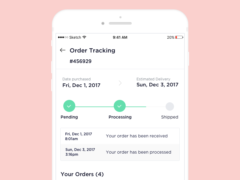 View Order on iOS by Harvey Enrile on Dribbble