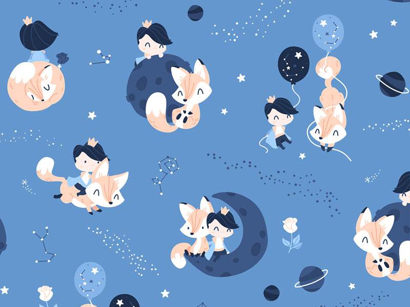 The Little Prince - pattern design by Ewa Brzozowska on Dribbble