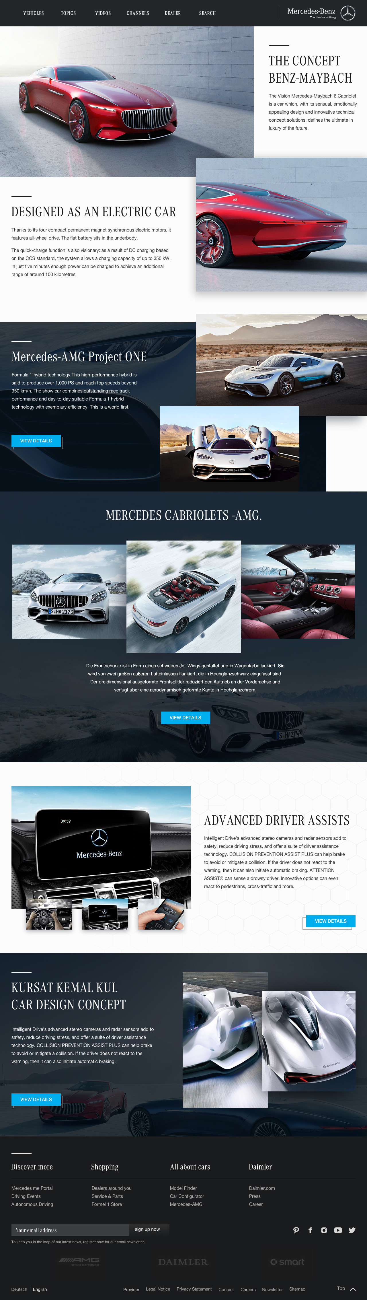 Mercedes-benz web redesign concept by crazy jack on Dribbble
