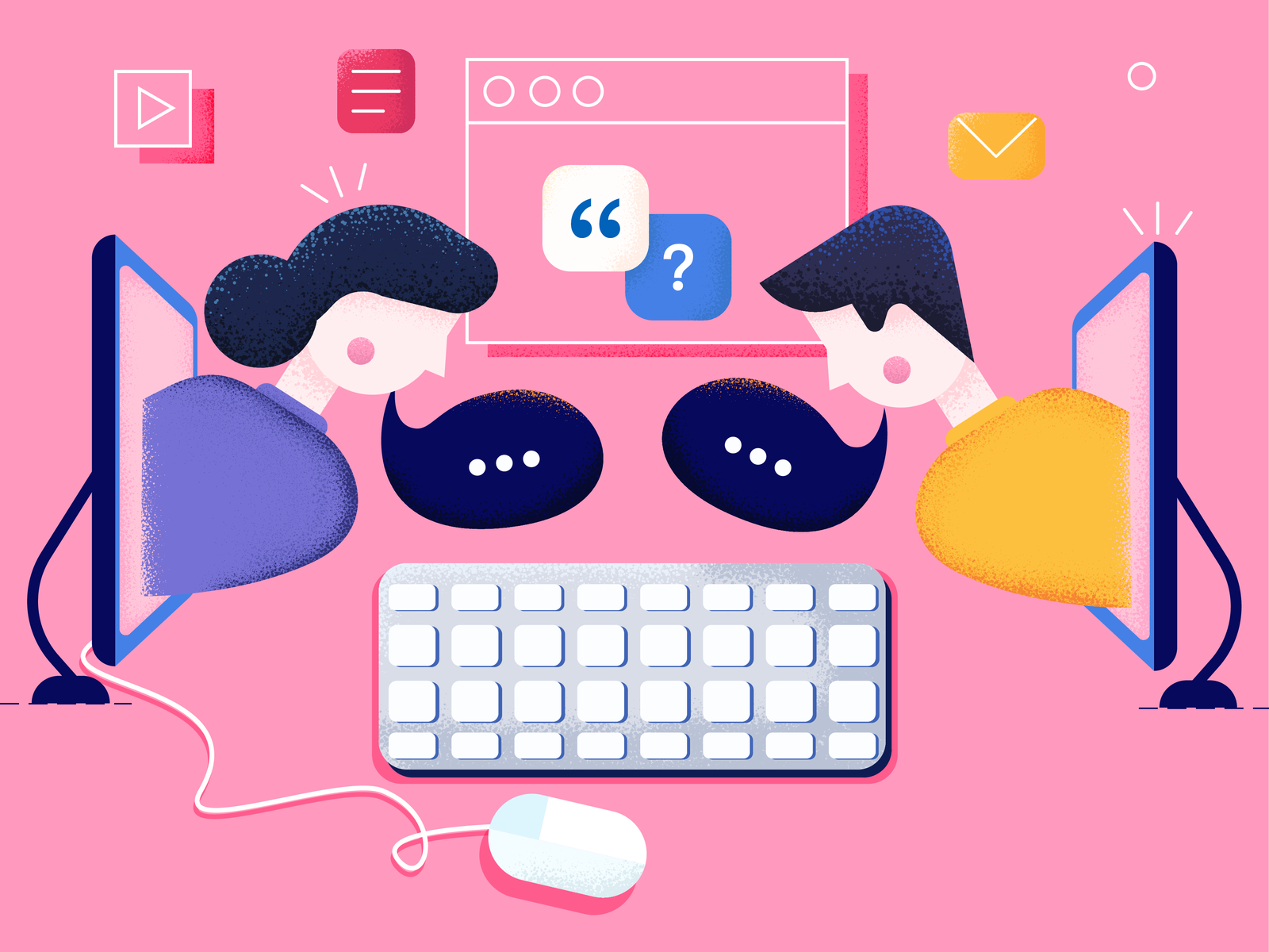 Communication at work by GuoZi on Dribbble