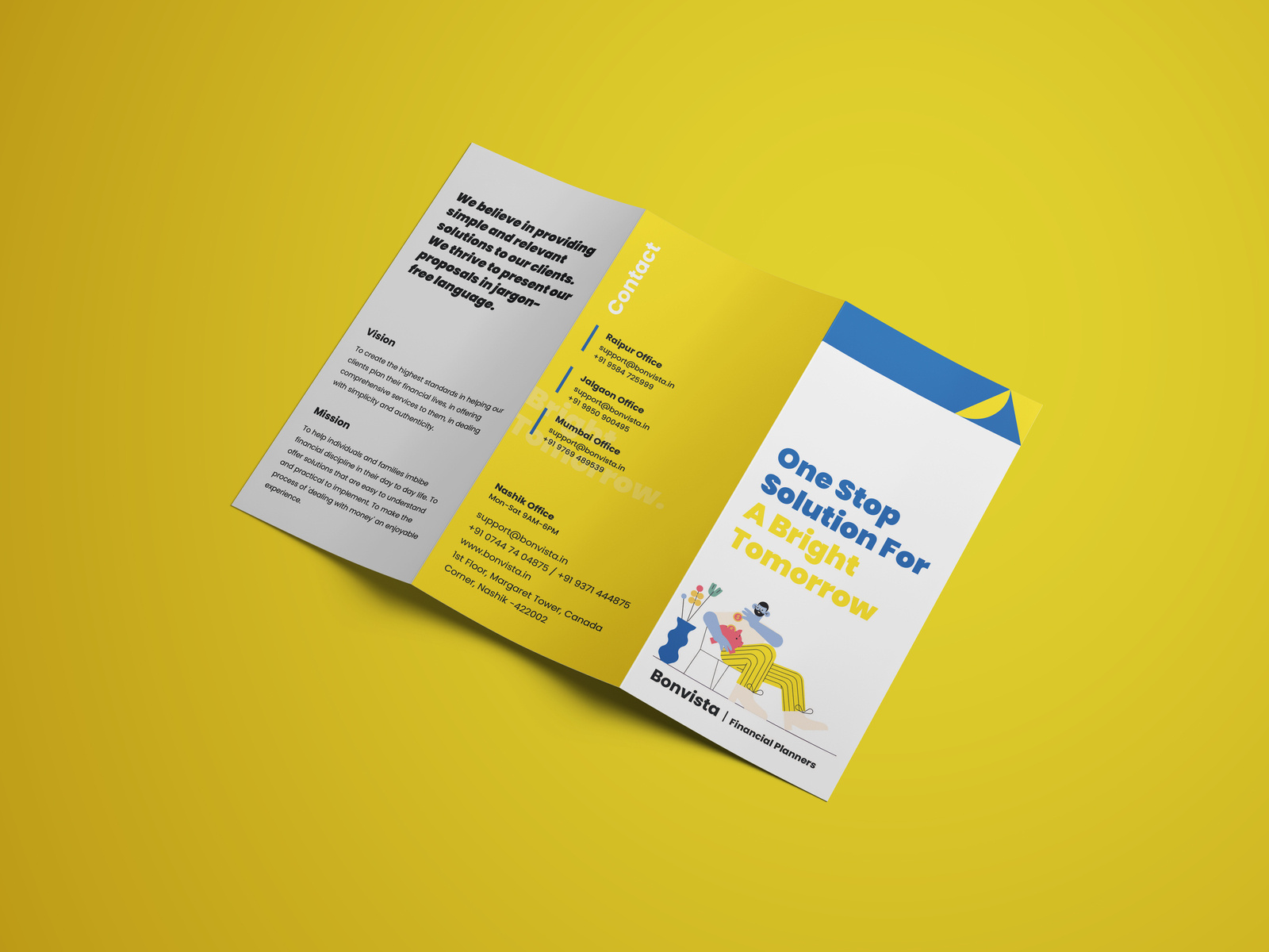 Tri Fold brochure by Swetank Gawde on Dribbble
