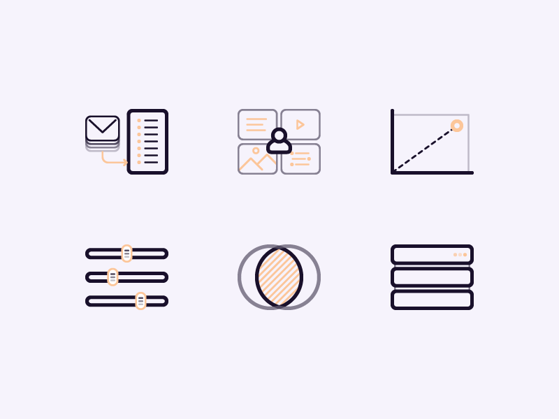 Feature Icons by Andy Peninger on Dribbble