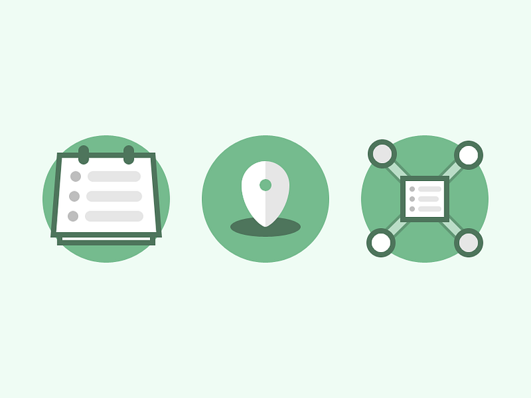 Event Tracker Icons by Andy Peninger on Dribbble