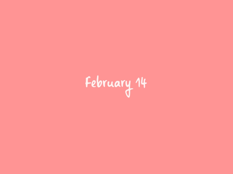 February 14 by Pabloowork on Dribbble
