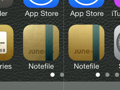 Notefile for iOS icon by Mike Piontek on Dribbble