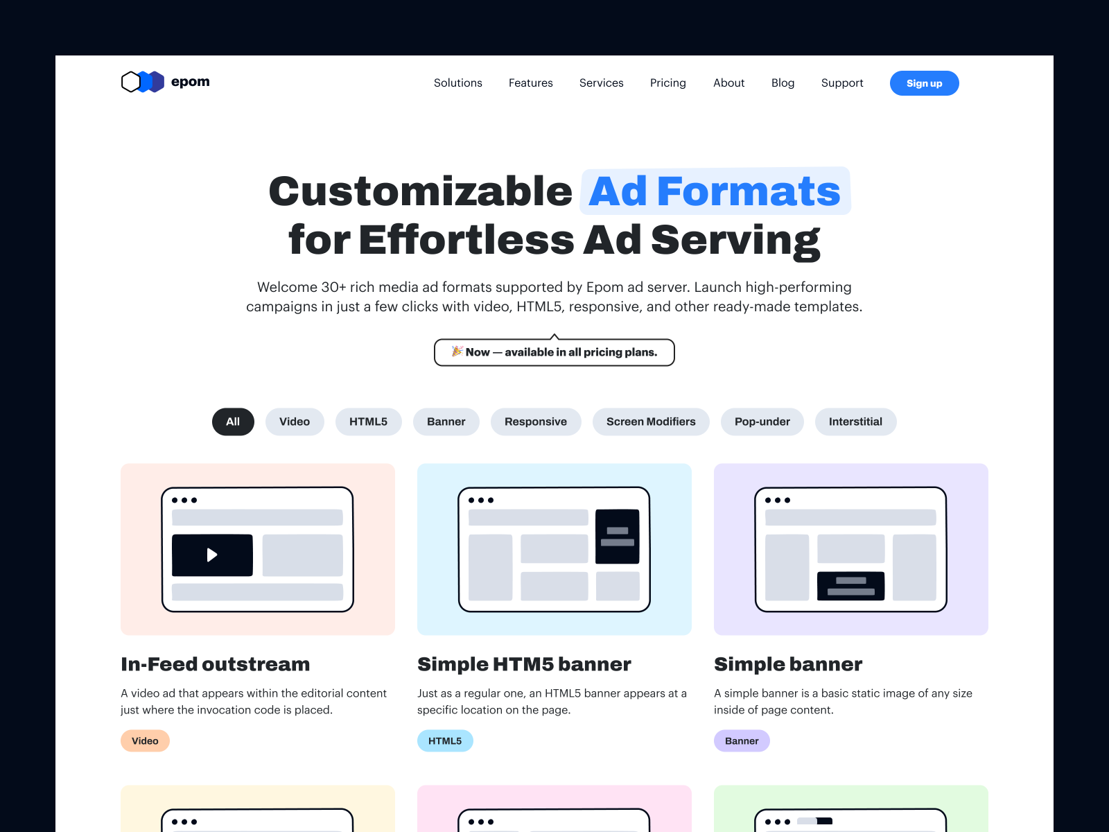 Ad Formats Catalogue by Ornella Lemish on Dribbble