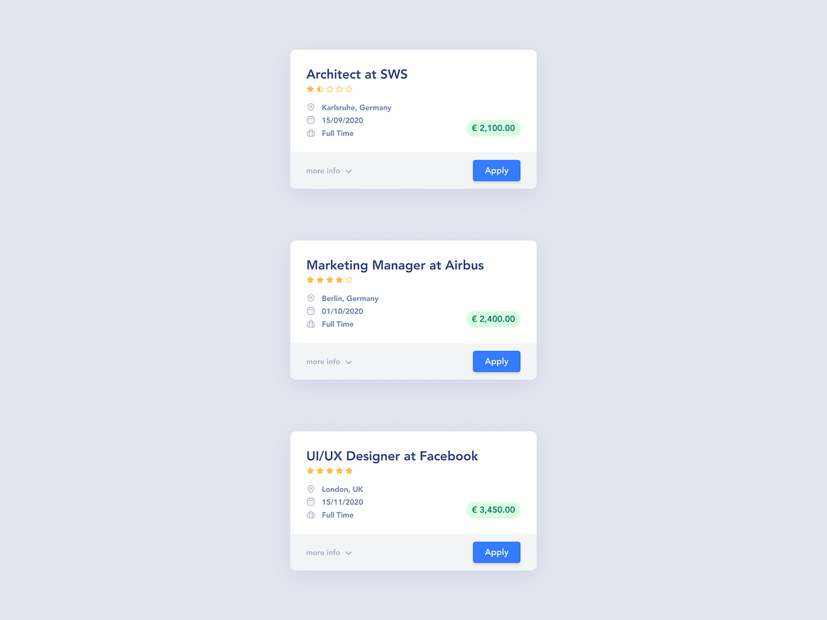Rating Portal UI by Simon Lürwer on Dribbble