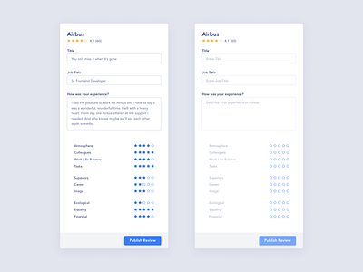Rating Portal UI by Simon Lürwer on Dribbble