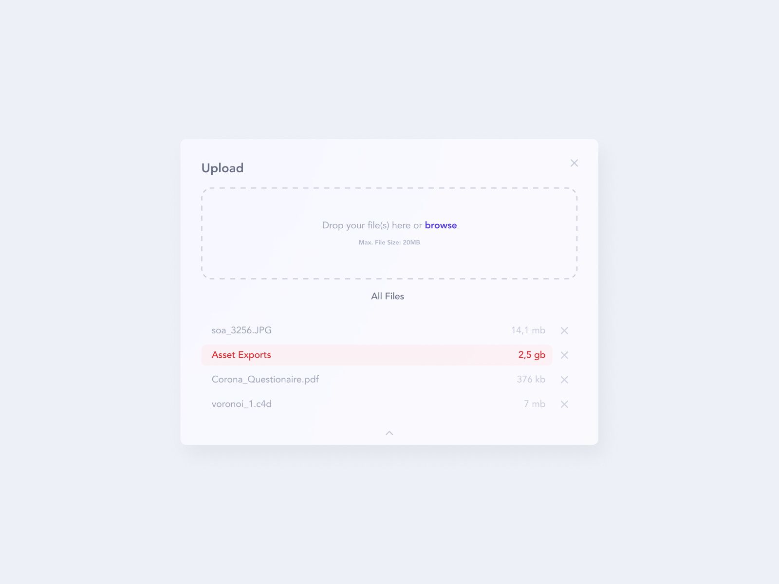 Upload UI by Simon Lürwer on Dribbble