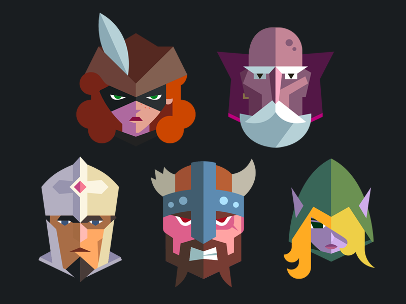 Game Portraits by Skelet Art on Dribbble