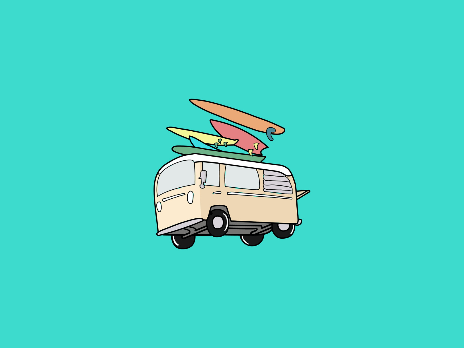 Haole Hawaiian Bus by Hunter Hughes on Dribbble