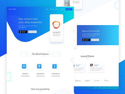 App Landing Page by Ridoy Rock on Dribbble
