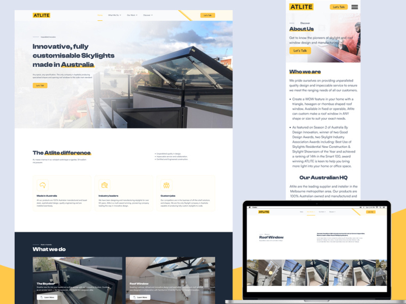 Skylight & Roof Window Design Company Website Layout by Samarpan ...