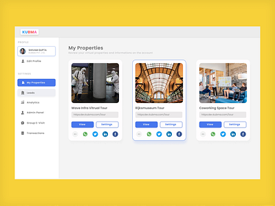 Minimal Dashboard Design by Shivam Gupta on Dribbble