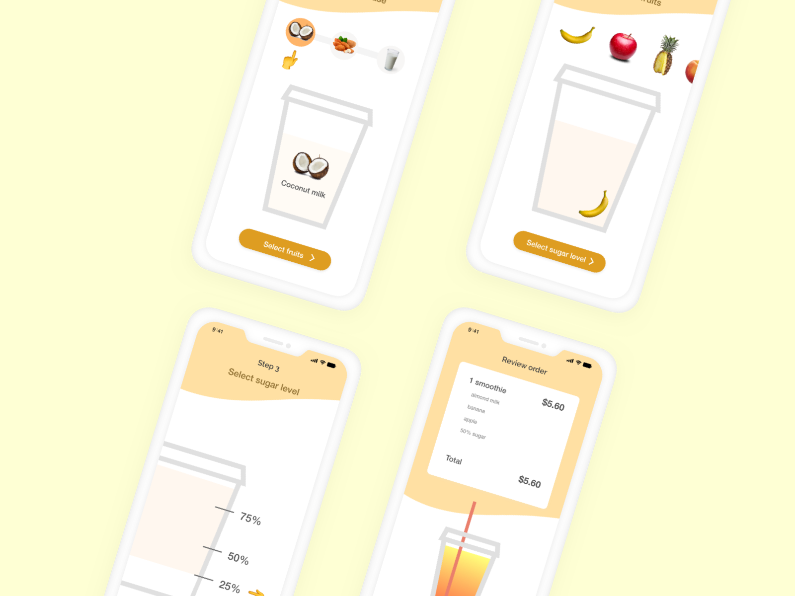 Smoothie Order by Annie Yang on Dribbble