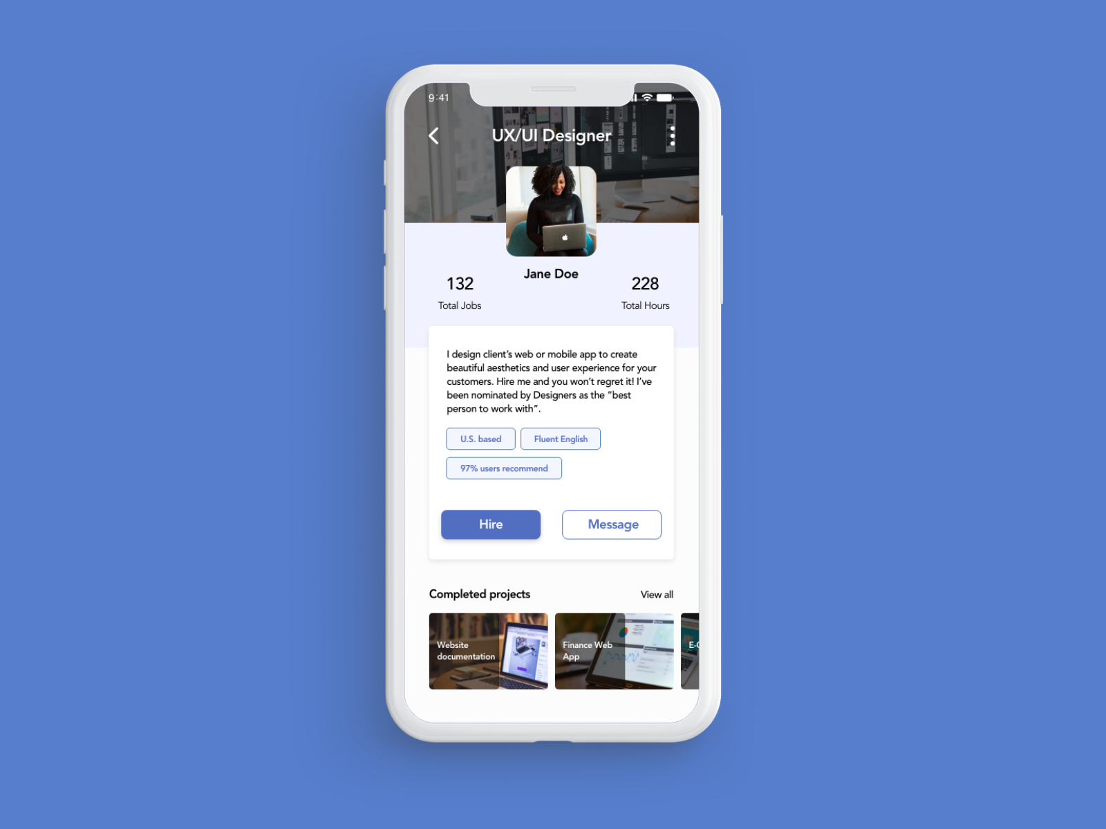 Profile Page by Annie Yang on Dribbble