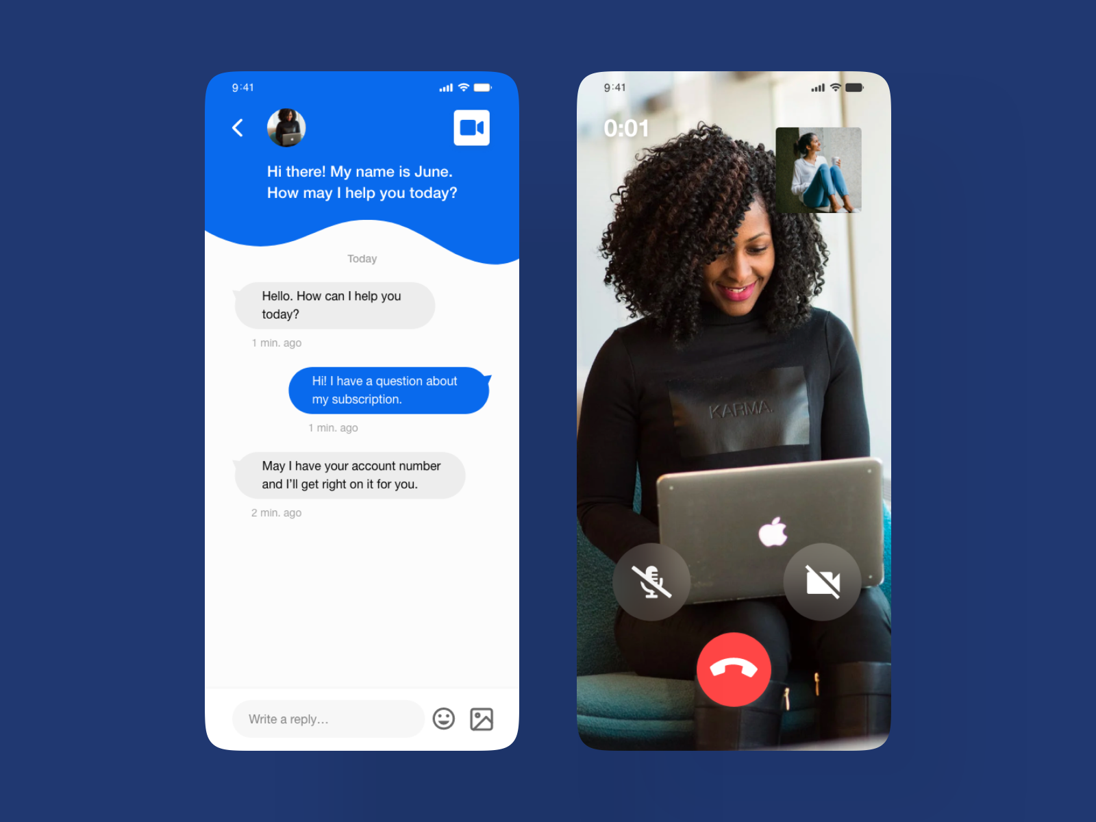 Message/Video Call by Annie Yang on Dribbble