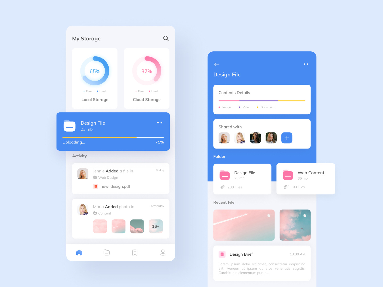 Storage App #Exploration by Rudi Tabuti on Dribbble