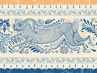 Chinese Aster Pattern by Llew Mejia on Dribbble