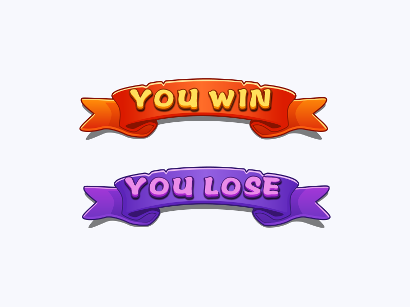 Win Lose by sally on Dribbble
