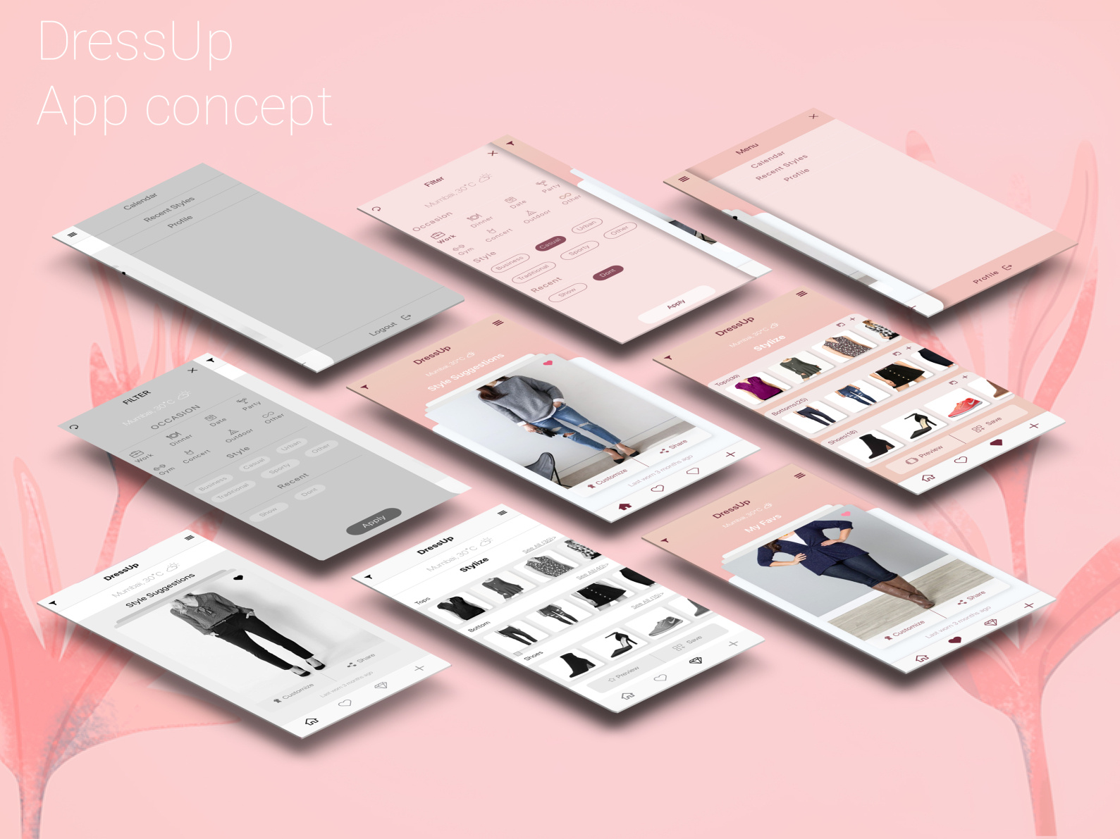 DressUp app by Sanil on Dribbble