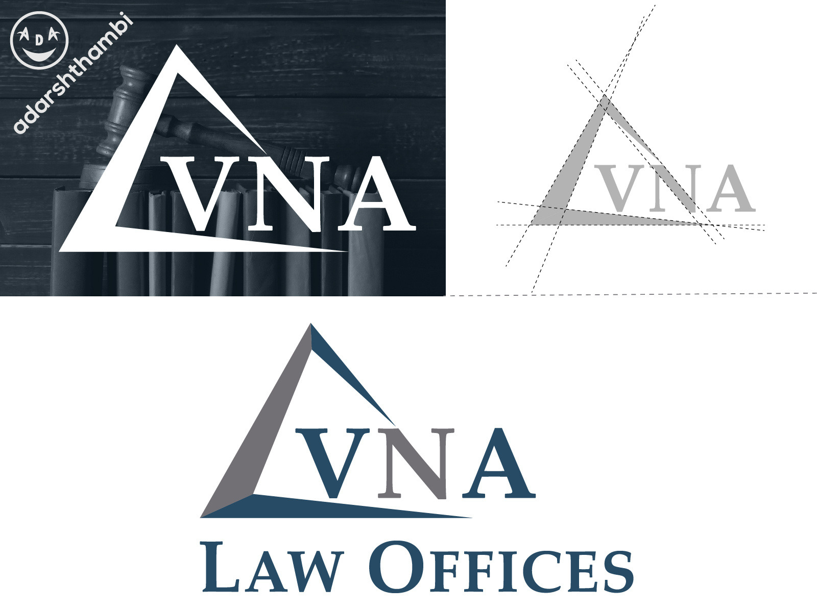 Logo design for VNA Law Offices by adarsh thambi on Dribbble