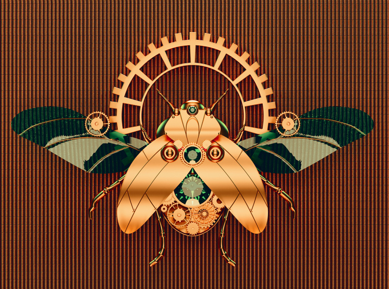 Steampunk bug by Olga Deeva on Dribbble